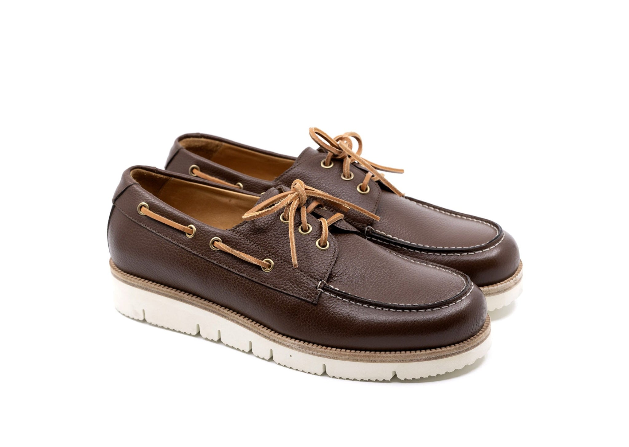 Hopkins Men's Boat Shoes - Brown – Seishou - Ikeda & Matsuzaki